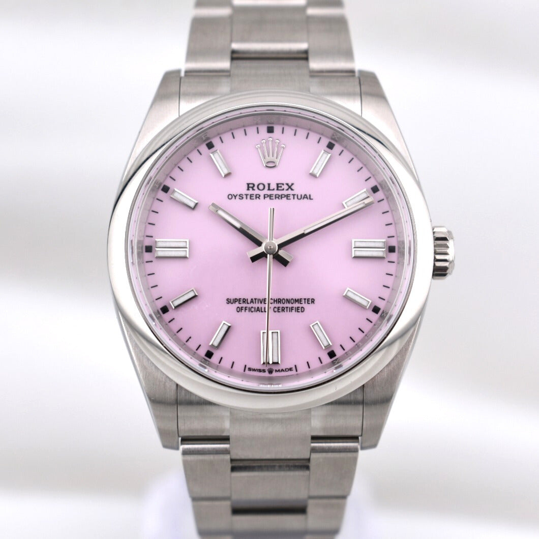 Rolex Oyster Perpetual 36 Candy Pink Dial 126000 2025 – SWISS LINK